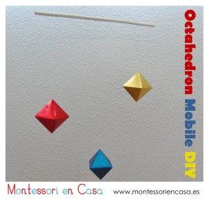 Móvil de bebé «Octaedros» (Tutorial) – DIY «Octahedron» baby mobile ...